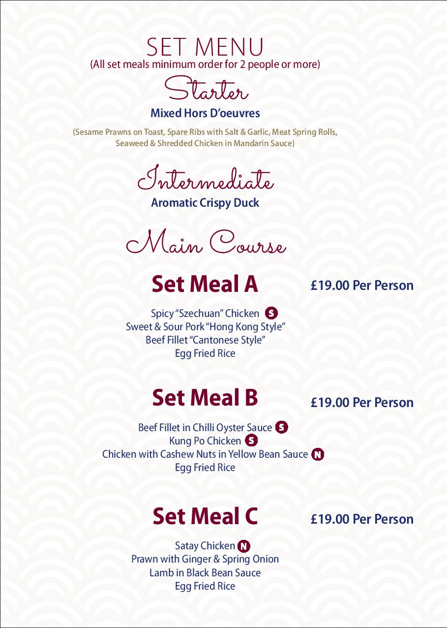 TAKE AWAY - The Welcome Chinese Restaurant